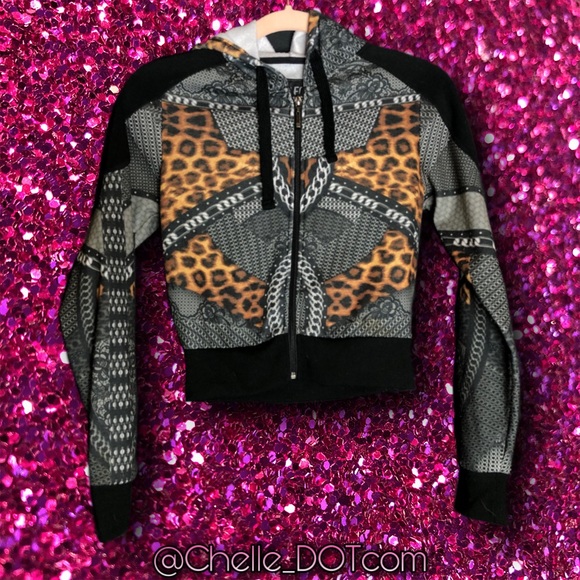 Red Fox | Jackets & Coats | Leopard Print Cropped Jacket | Poshmark